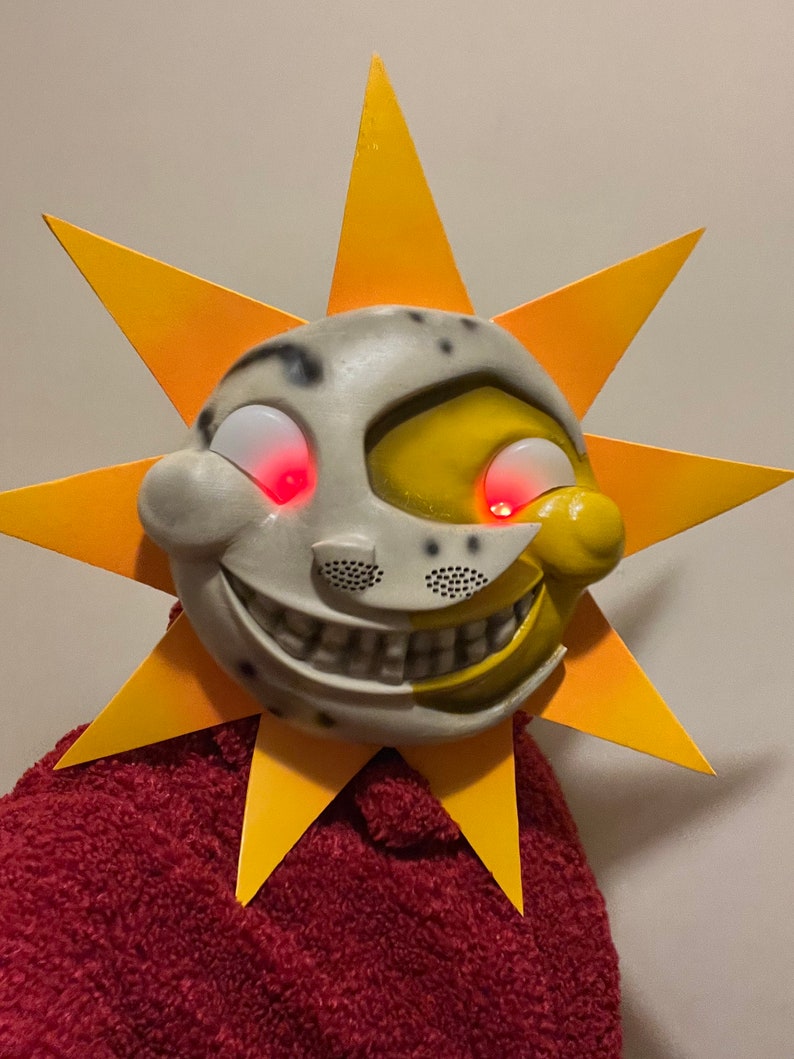 3d Printed Large Mask . Sundrop or Moondrop Fnaf Mask With Perfect ...