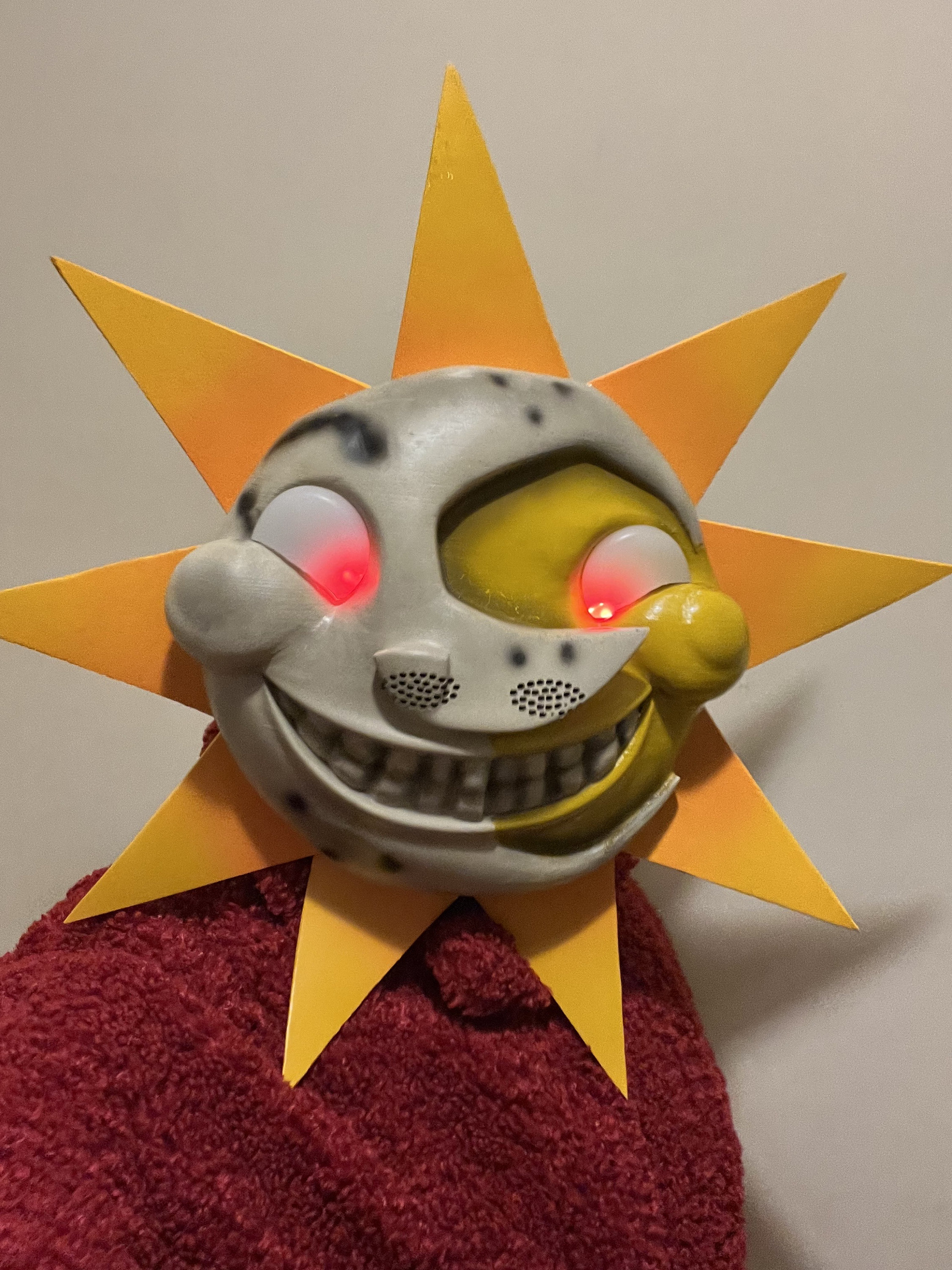 3d Printed Large Mask . Sundrop or Moondrop Fnaf Mask With Perfect ...