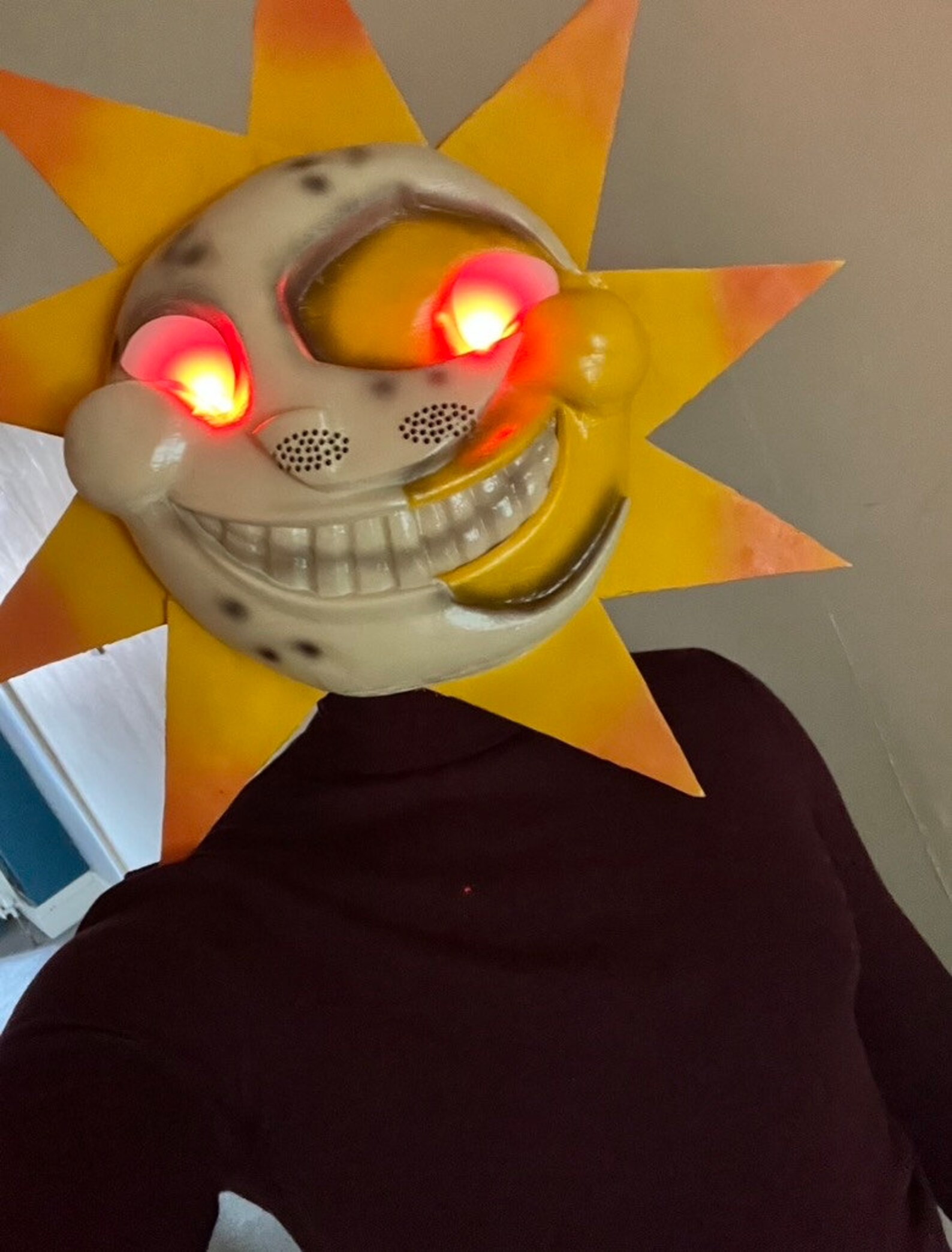 3d Printed Large Mask . Sundrop Moondrop Fnaf Mask With - Etsy Australia