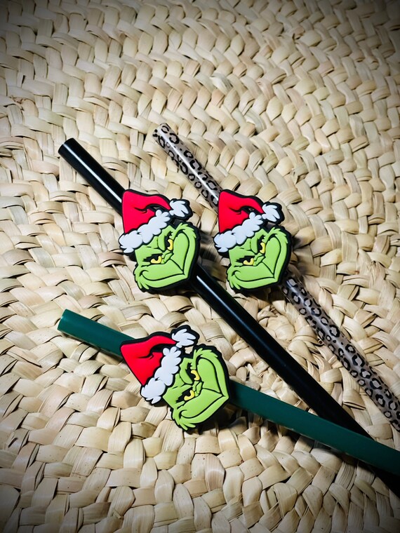 Home & Living Straw Charms Straw Toppers The Grinch Straw Topper Straw ...