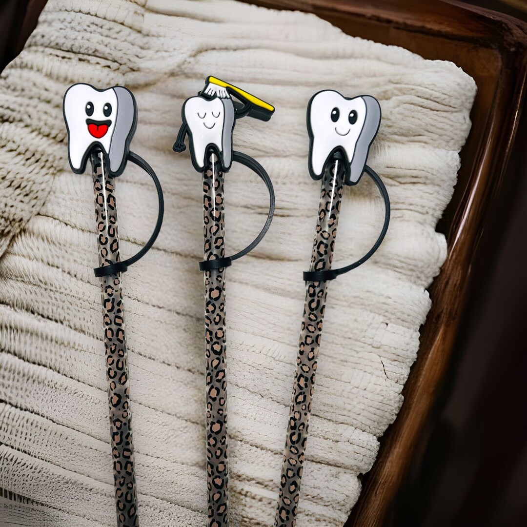 Dental Medical Straw Covers Straw Covers Works With Stanley Cups fast ...