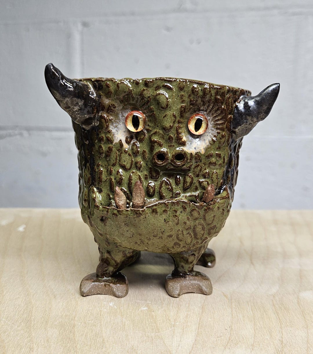 Monster Pot Ugly Cute Grotesque Ogre Goblin Pot for Plants - Etsy