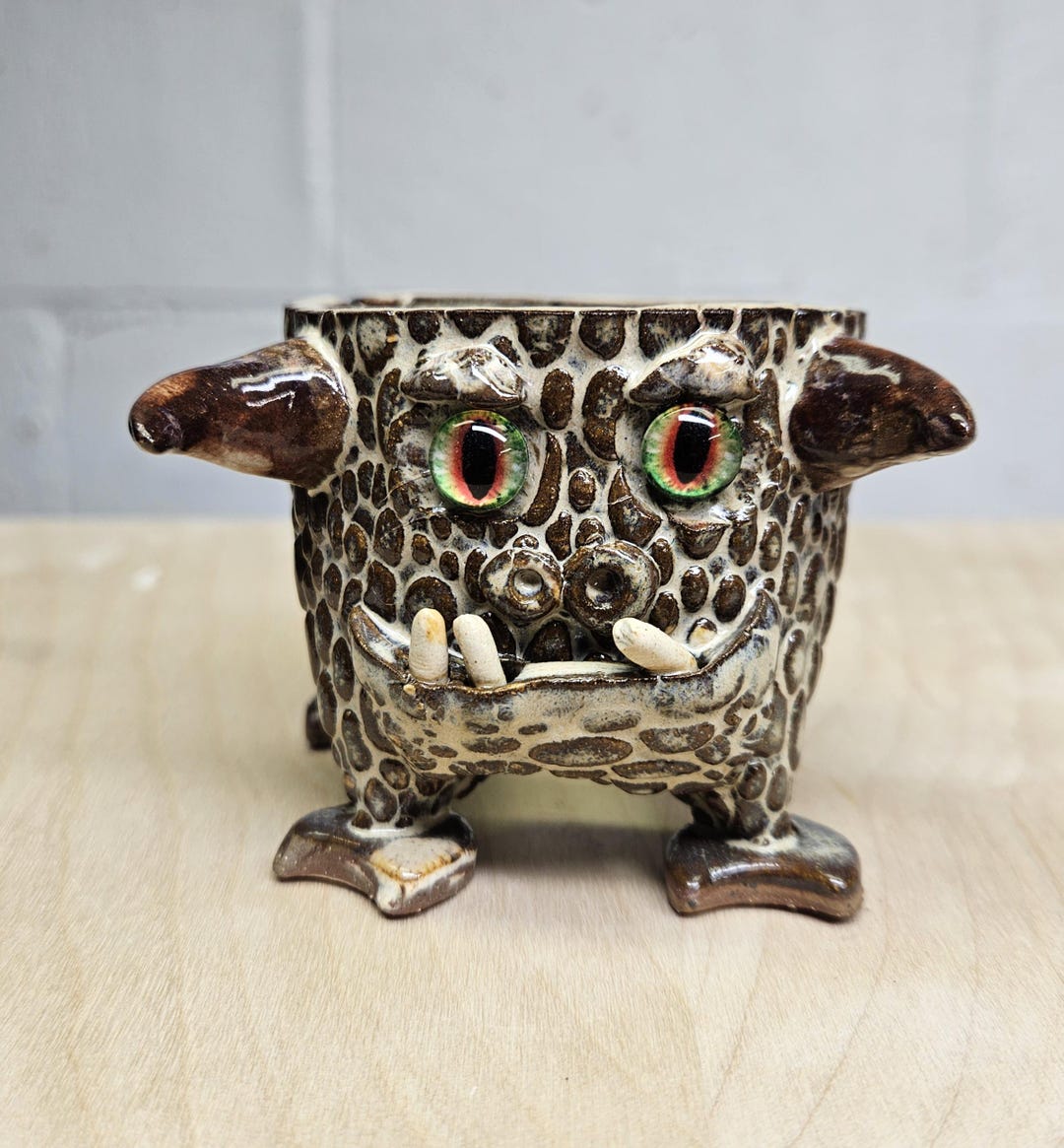 Monster Pot Ugly Cute Grotesque Ogre Goblin Pot for Plants - Etsy