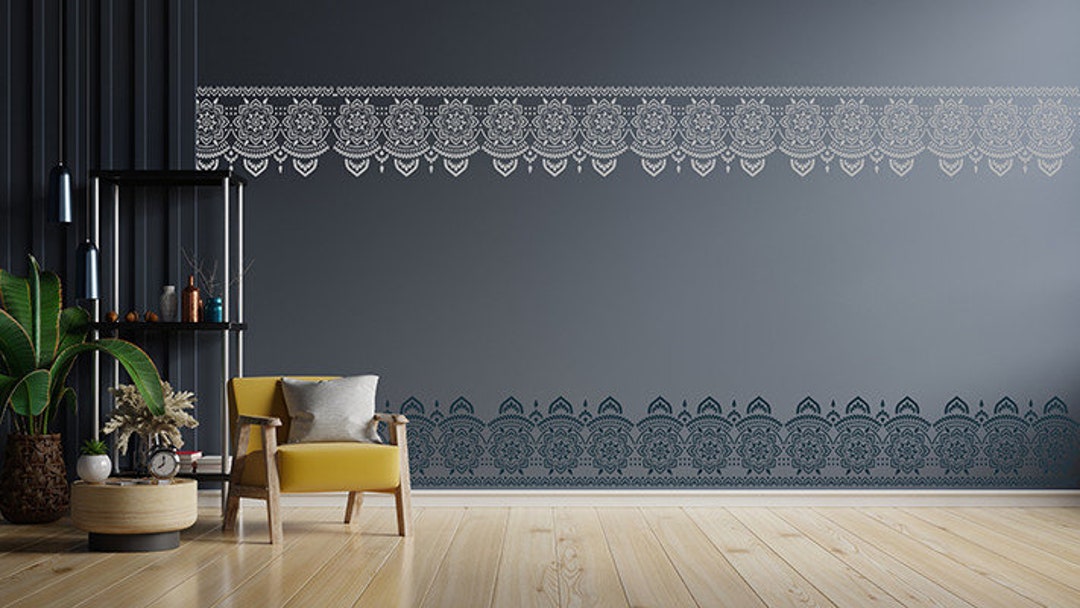 Taj Mahal Border Stencil 220321-7 - Etsy