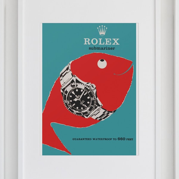 Rolex Wall Art - Etsy