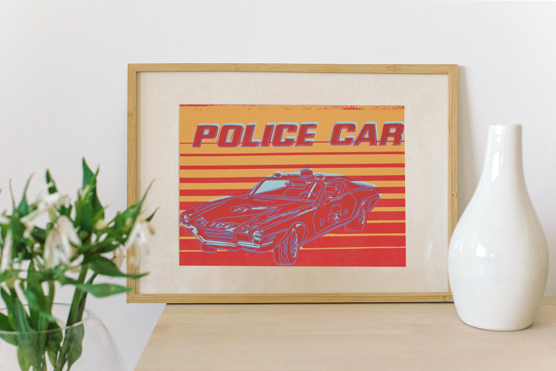 Andy Warhol Police Car Advertising Poster Print Art - Etsy