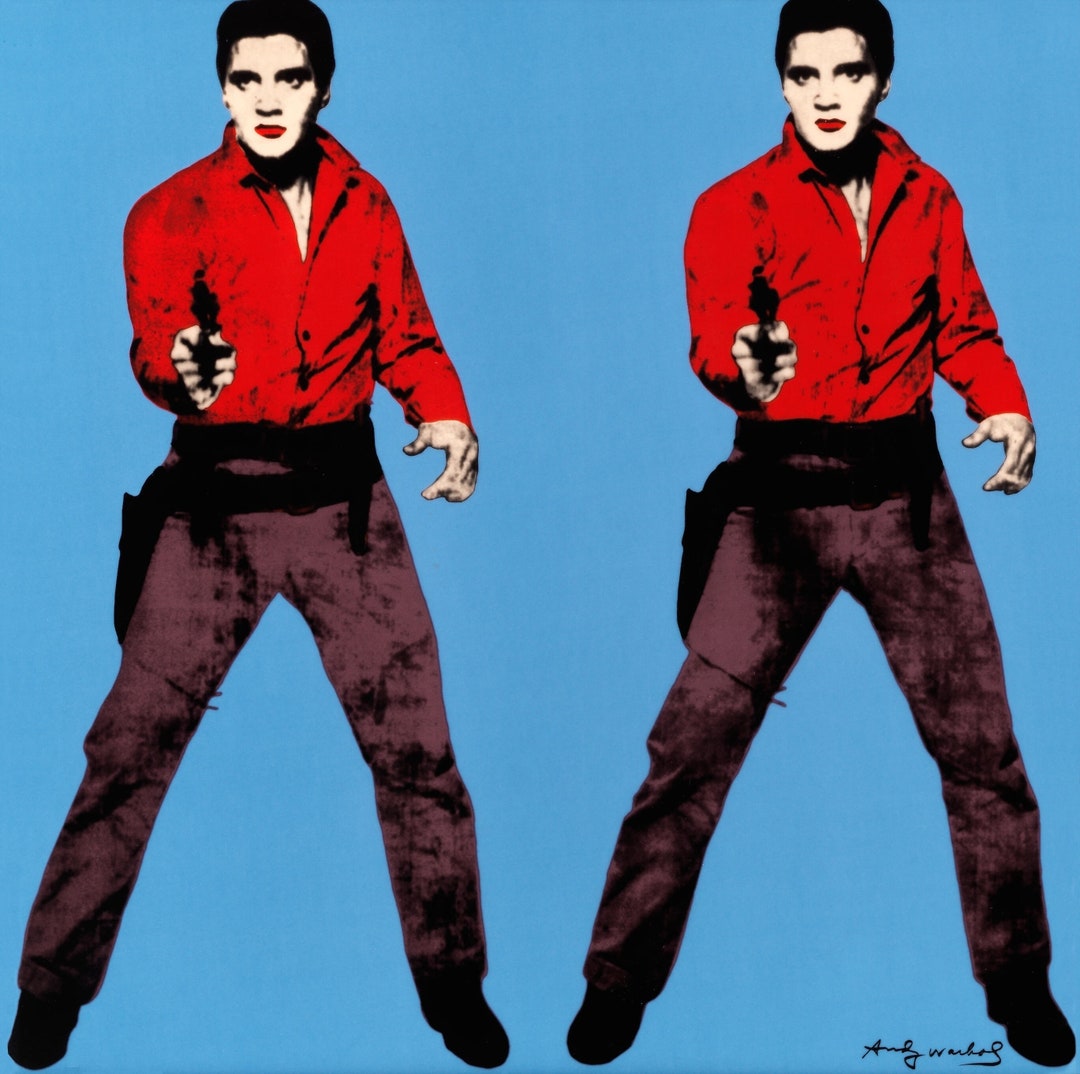 Andy Warhol Double Elvis Poster Print Artwork Canvas Decor Print, Wall ...