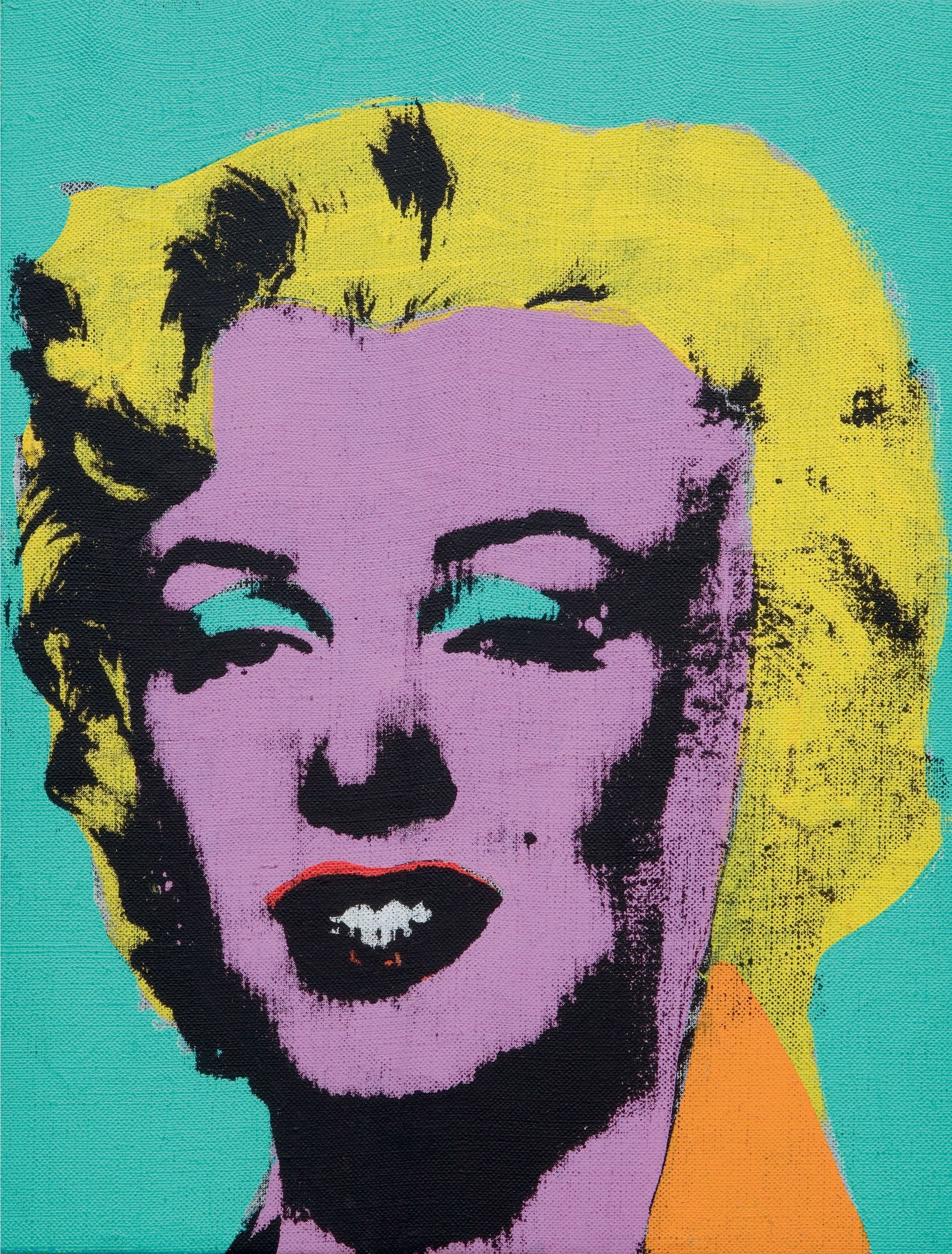 Andy Warhol Marilyn Munroe Poster, Print, Wall Art, Canvas, Teal - Etsy UK