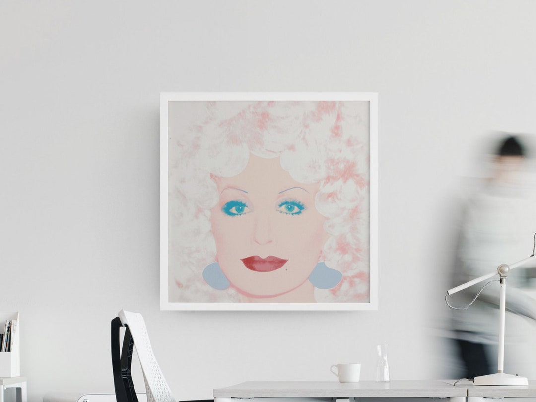 Andy Warhol Dolly Parton Pink Poster Print Artwork Canvas Decor Print ...