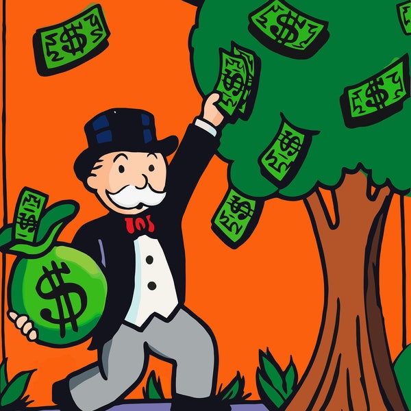 Money Tree Painting - Etsy