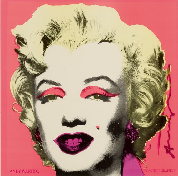 Andy Warhol Marilyn Munroe Poster Print Artwork Canvas Shipped - Etsy
