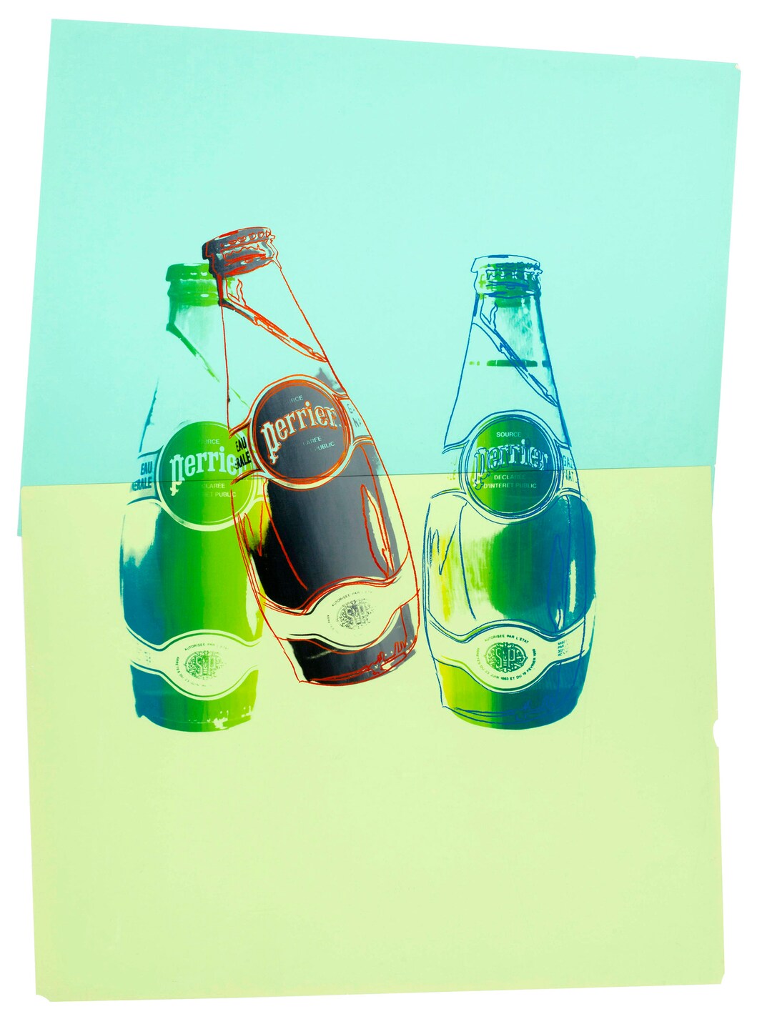 Andy Warhol, Perrier Advertising, Poster, Print, Art, Canvas, Green ...