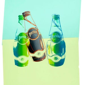 Andy Warhol, Perrier Advertising, Poster, Print, Art, Canvas, Green ...