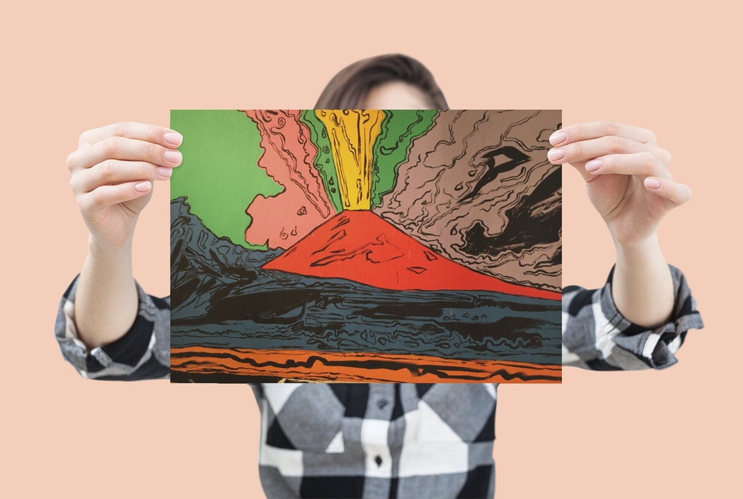 Andy Warhol Vesuvius, Volcano, Poster, Print, Art, Canvas, Wall Art ...