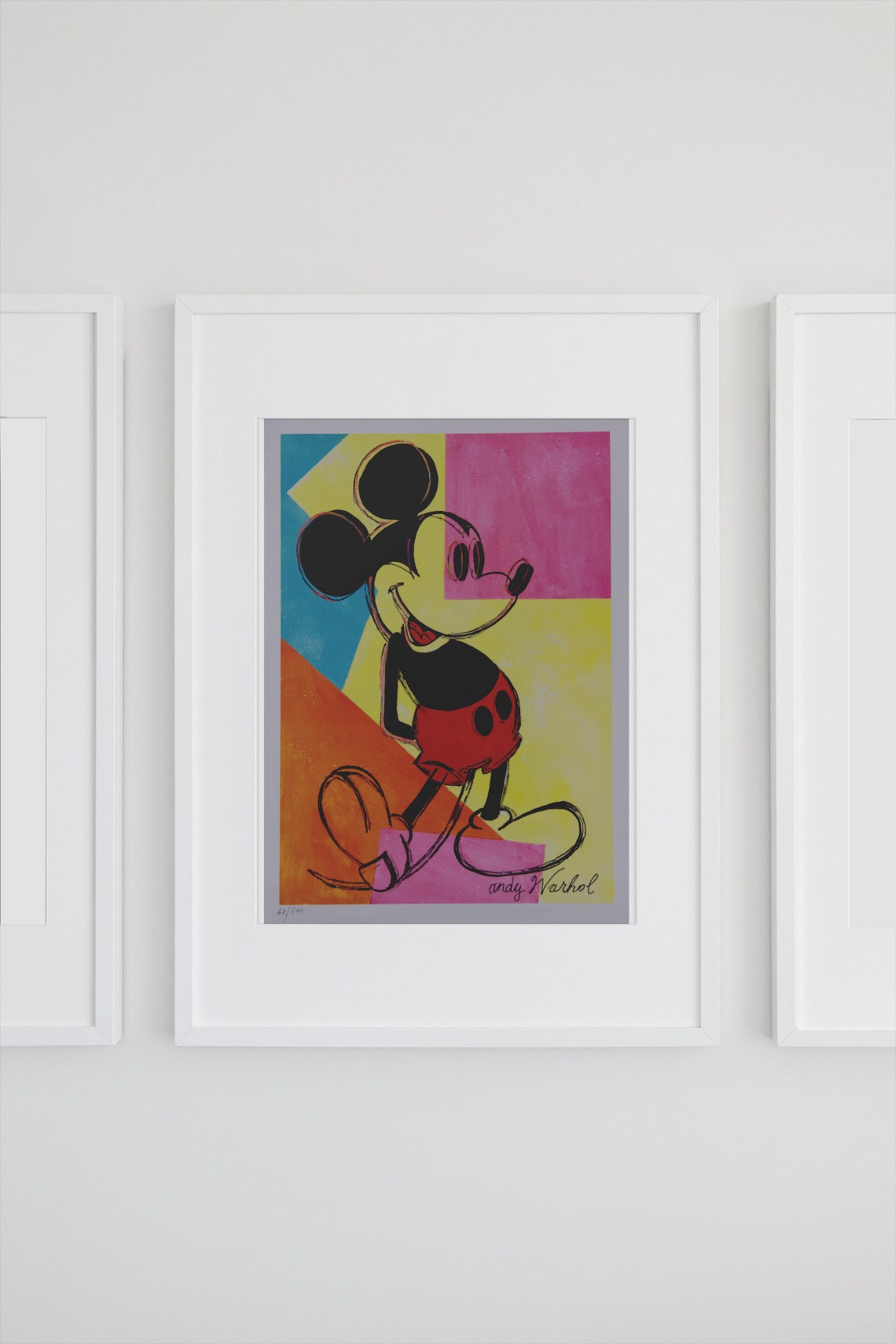 Andy Warhol Mickey Mouse Poster Print Art Canvas Wall - Etsy