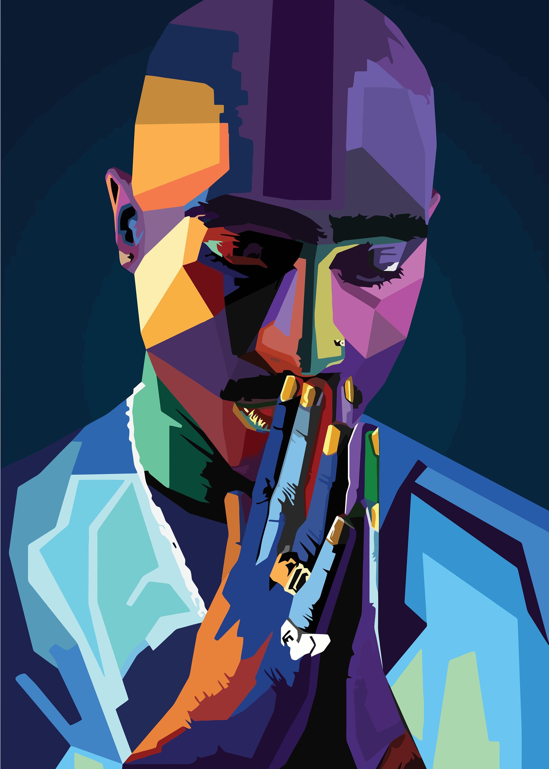 2PAC Tupac Shakur Praying Vector Art Poster Music Poster - Etsy