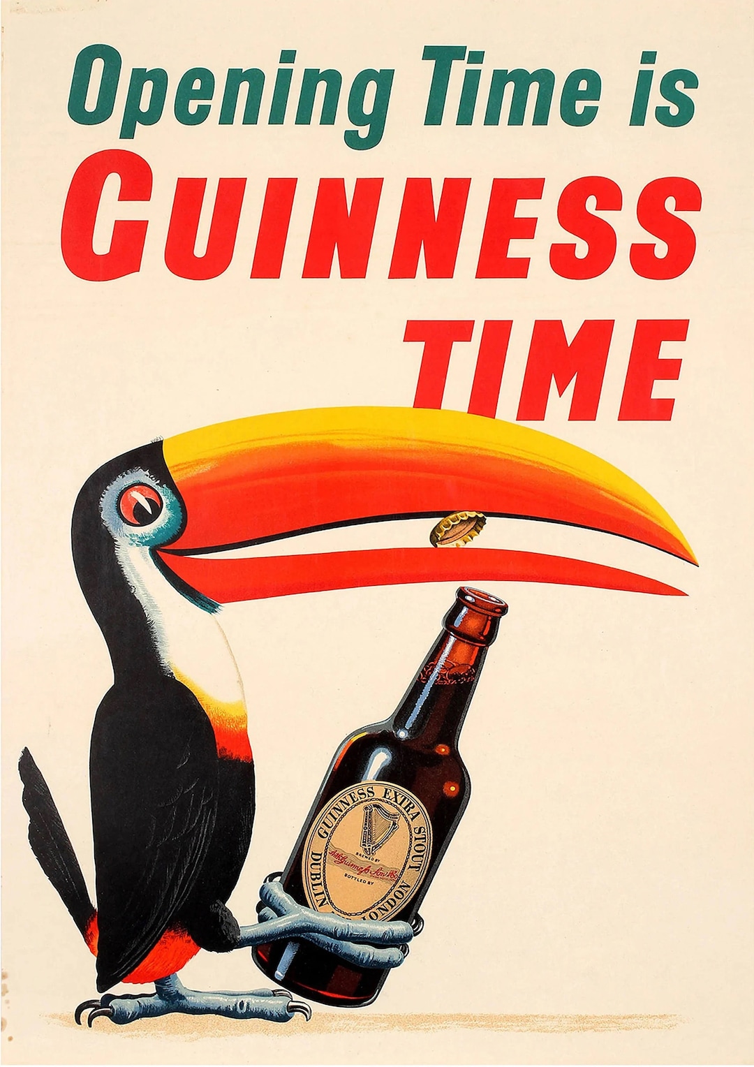 Guinness Beer, Guinness for Strength, Vintage Bar Art Advertising ...