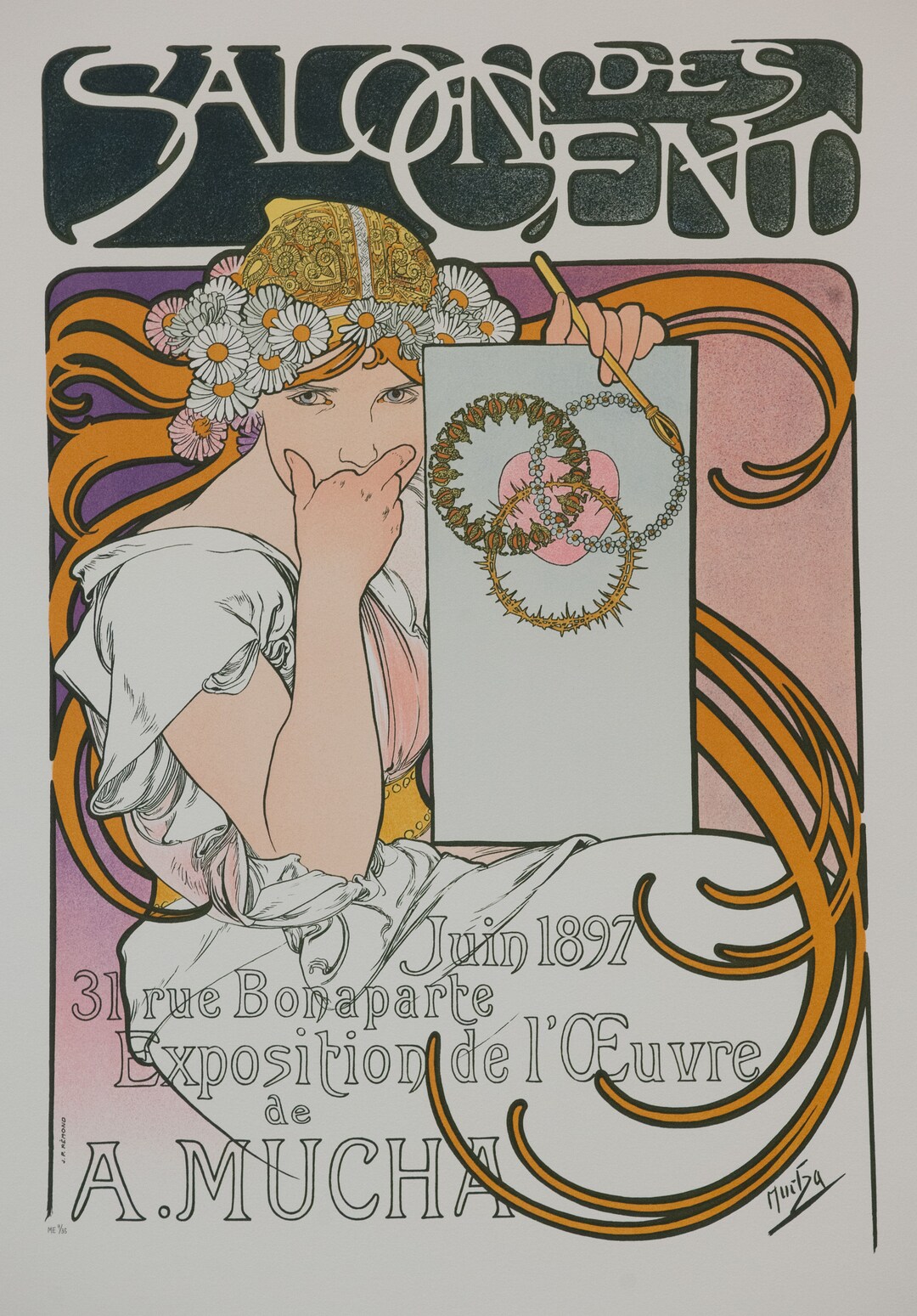 Alphonse Mucha, Vintage Advertising Poster, Print, Canvas, Salon Des ...