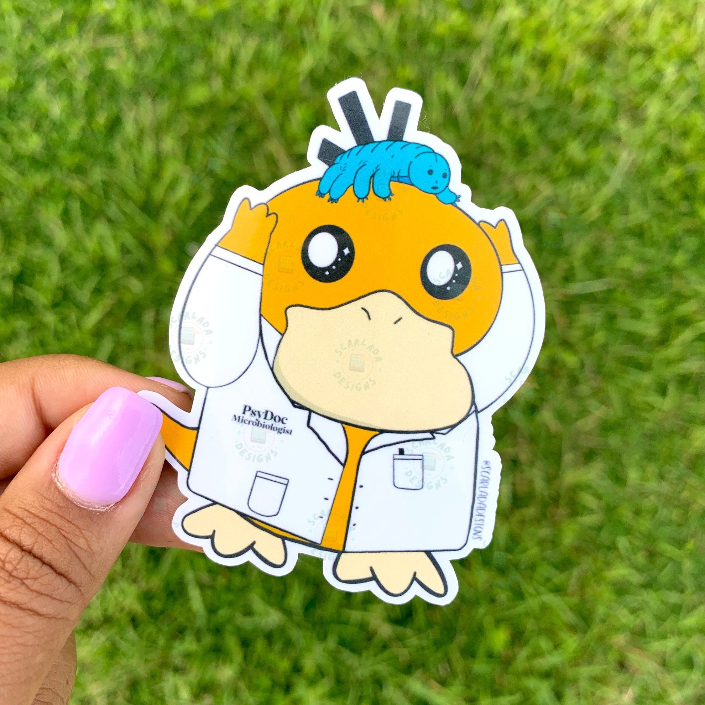 Psydoc Sticker Microbiology women in Science steminist - Etsy