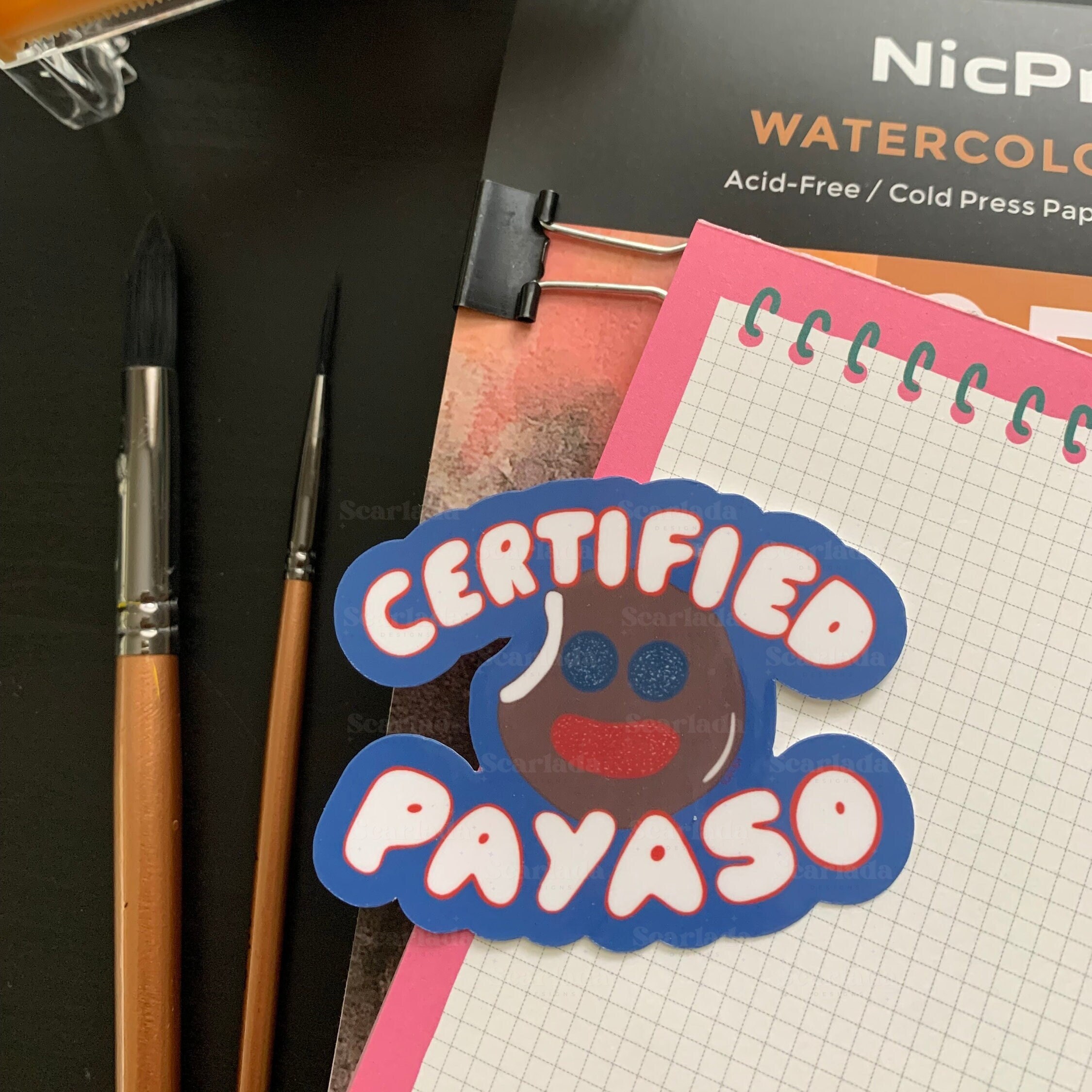 Certified Payaso Sticker Payaso Paleta Certified Clown - Etsy