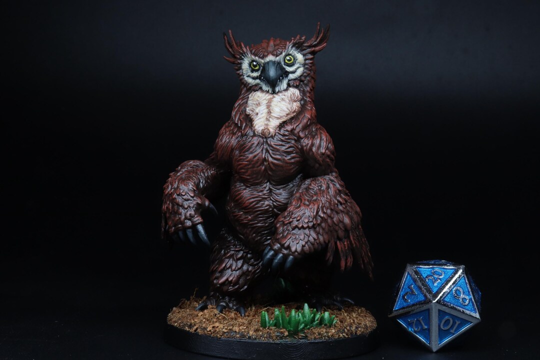 Owlbear Miniature Hand Painted - Etsy