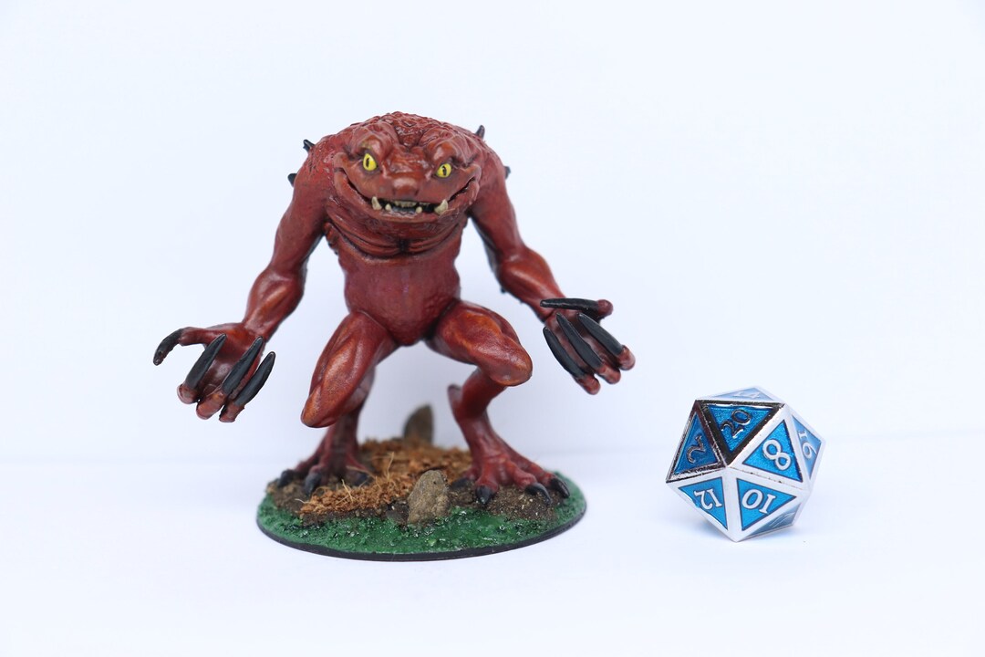 Red Slaad Miniature Hand Painted - Etsy