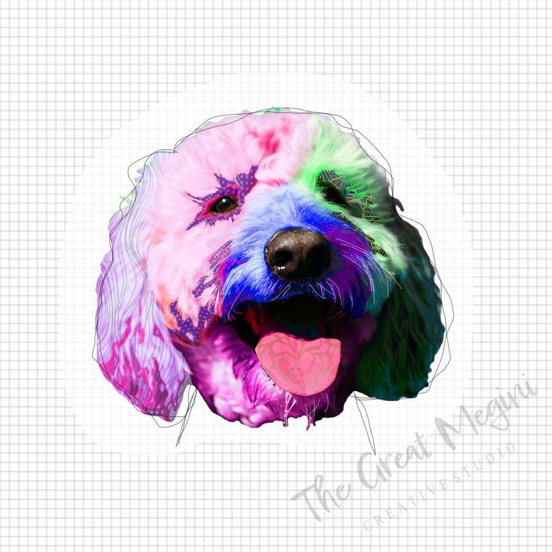 Labradoodle Collage Print - Etsy