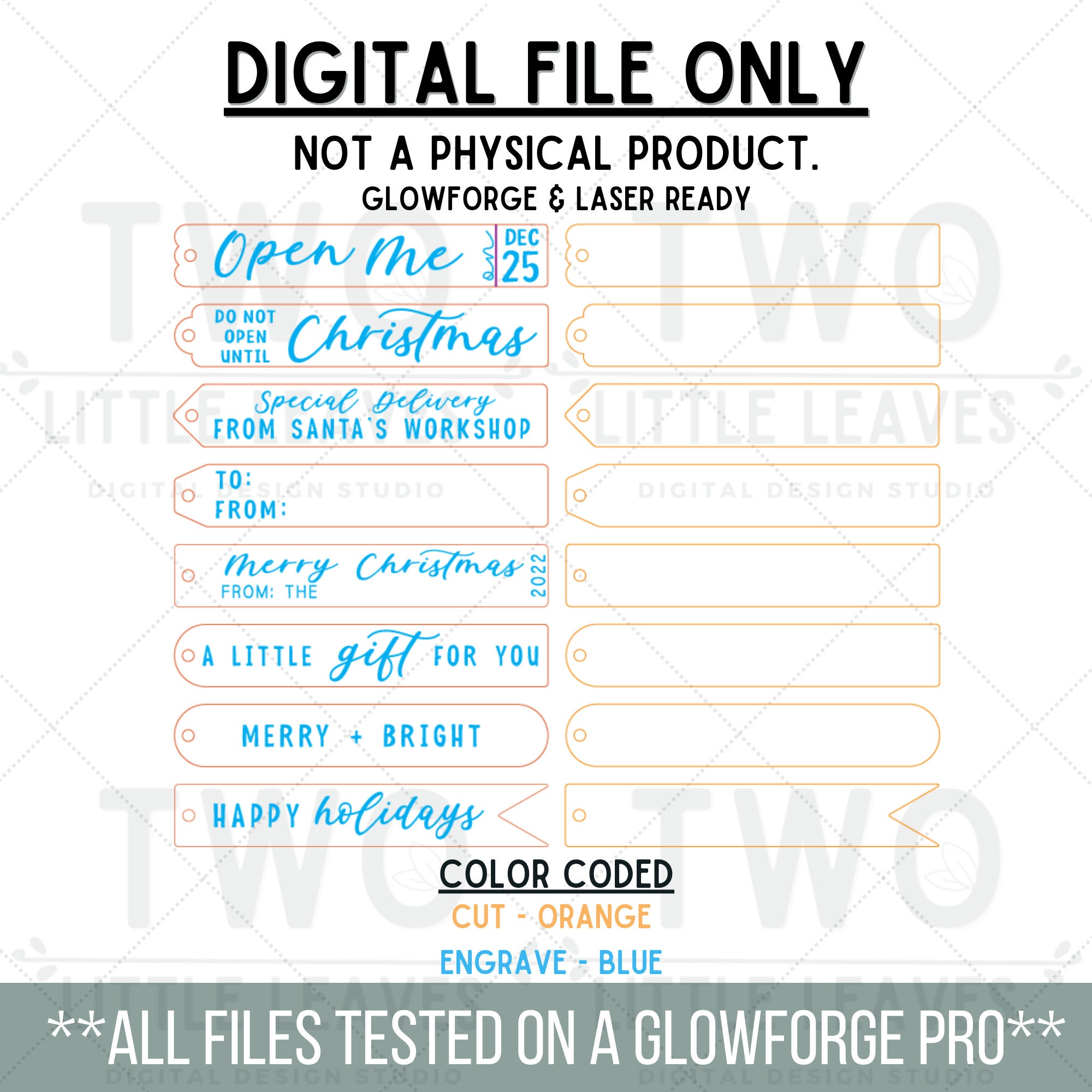 Christmas Stocking Tag SVG Gift Tag SVG Name Tags SVG - Etsy