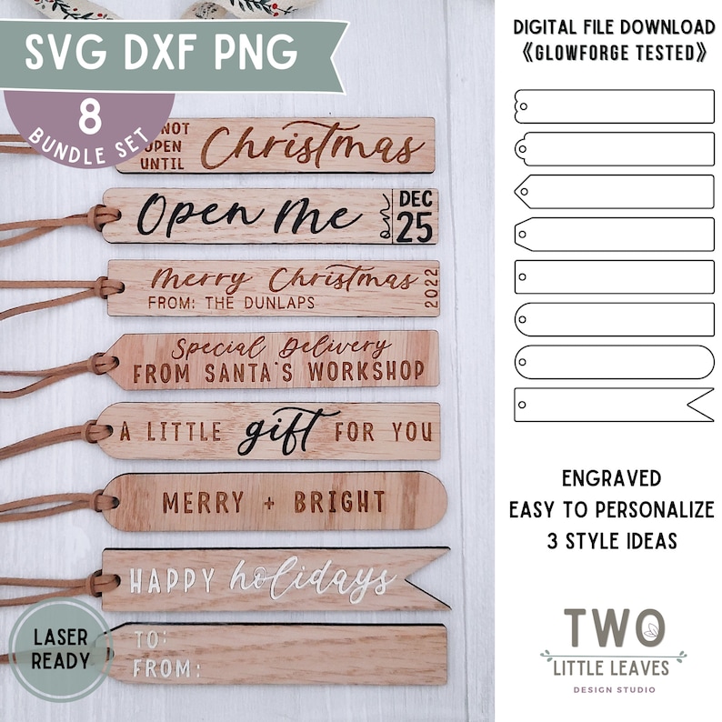 Christmas Stocking Tag SVG | Gift Tag SVG | Name Tags SVG ...