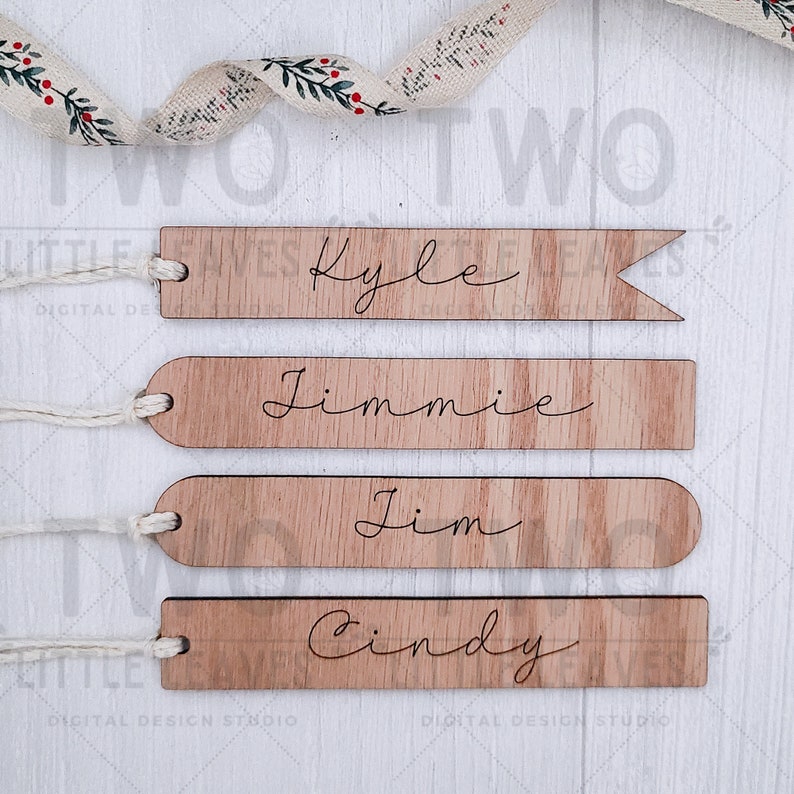 Christmas Stocking Tag SVG Gift Tag SVG Name Tags SVG - Etsy UK