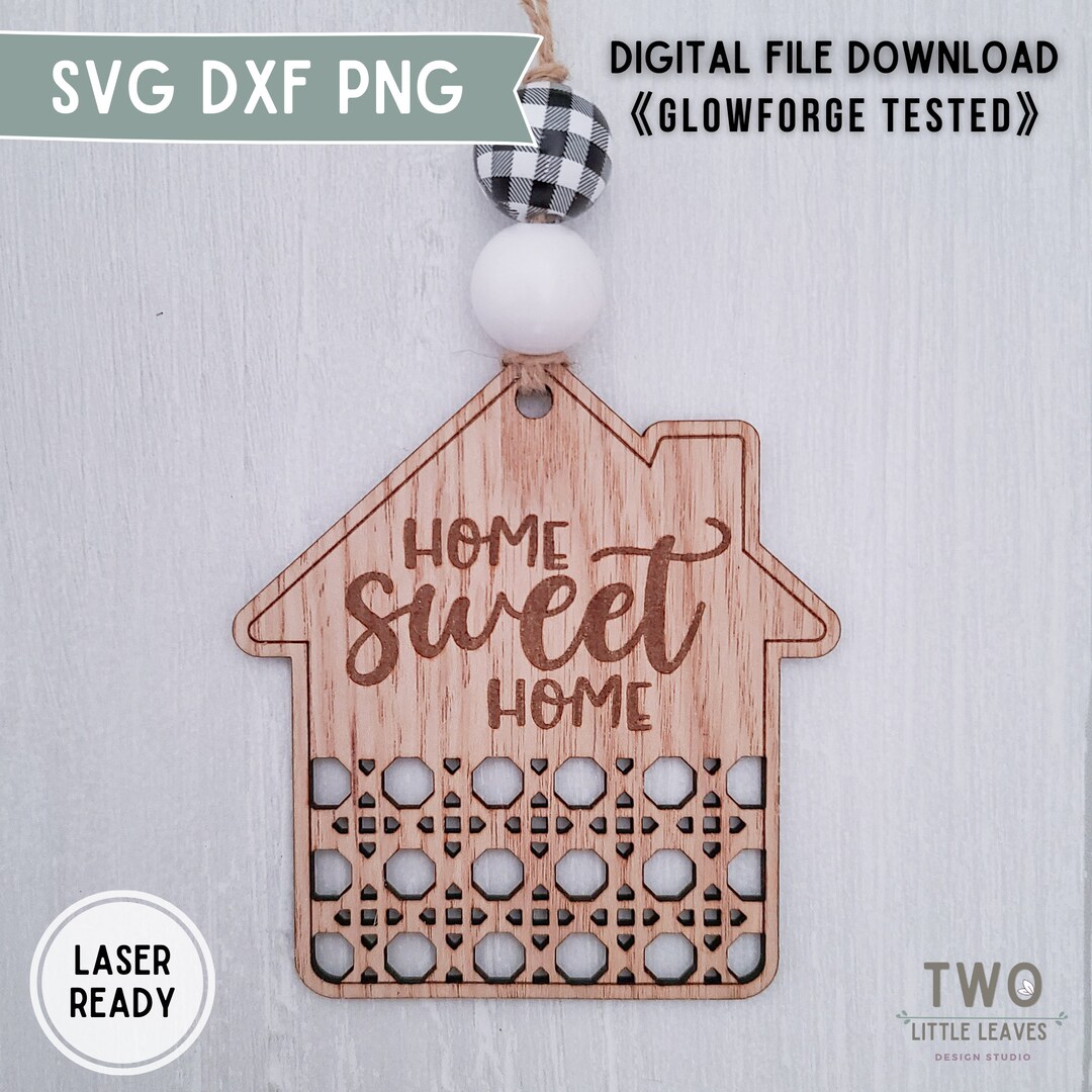 Rattan Cane Home Sweet Home SVG Tags SVG Realtor Gifts for Clients Home ...