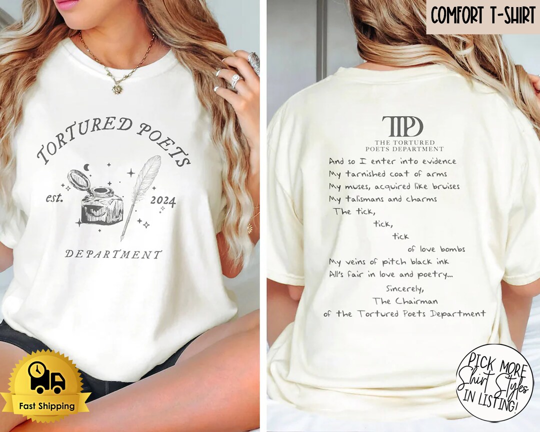 Comfort Colors® TTPD New Album Shirt, the Tortured Poets Department ...