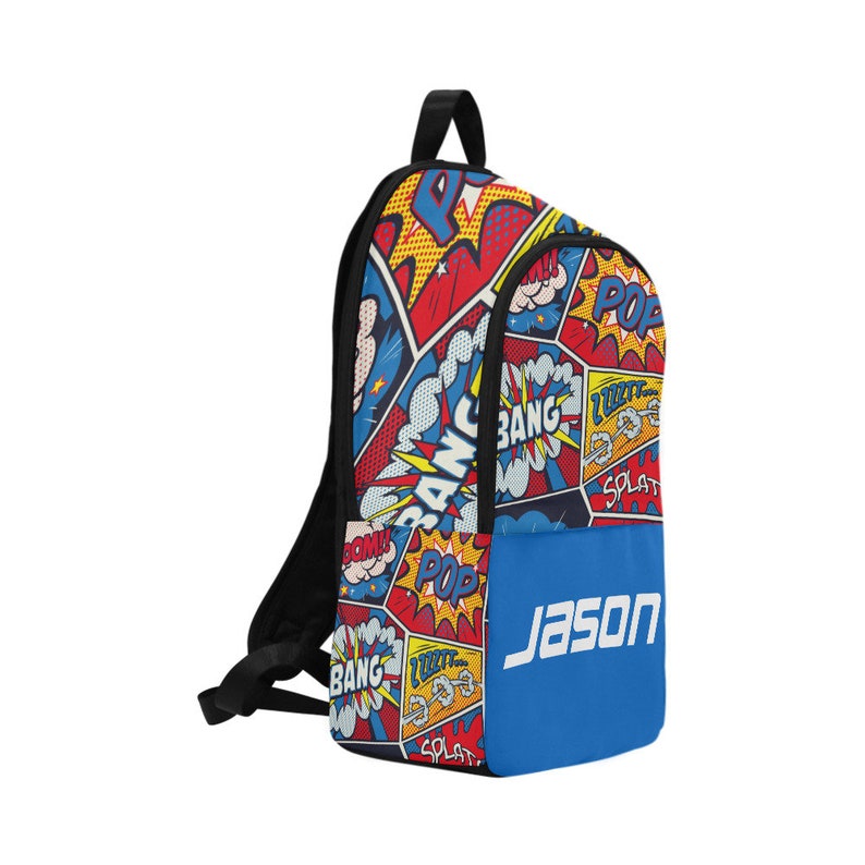 Custom Comic Book Blue Boy Backpack Back to School Backpack - Etsy