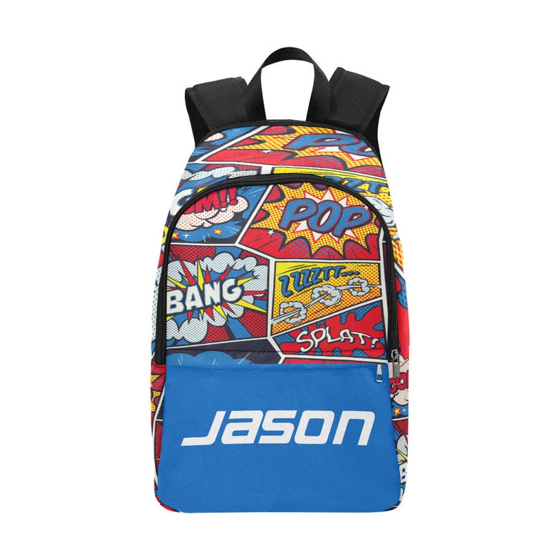 Custom Comic Book Blue Boy Backpack Back to School Backpack - Etsy