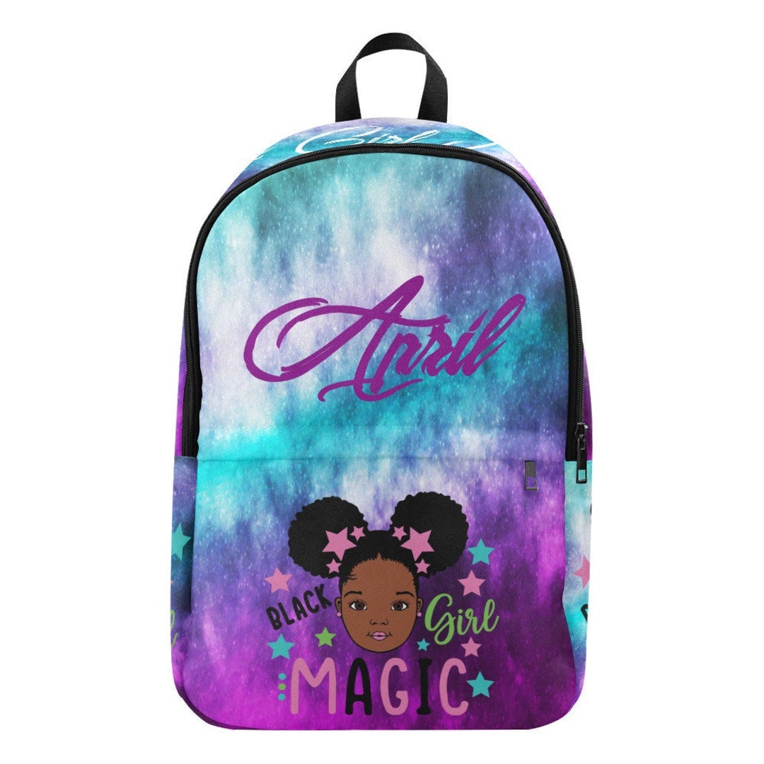 Custom Afro Black Girl Magic Backpack: Back to School Bookbag - Etsy