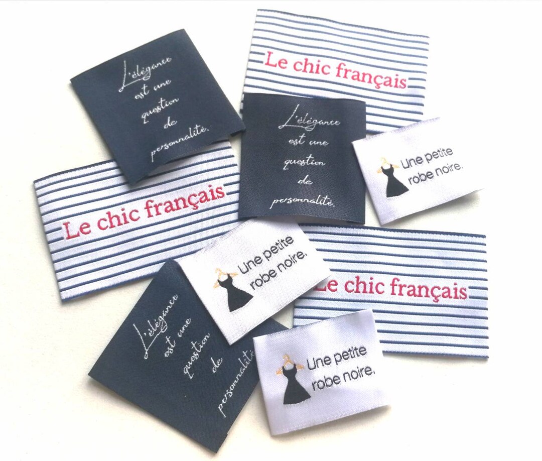 Assortment of Ready-to-sew Woven Labels x9 - Etsy