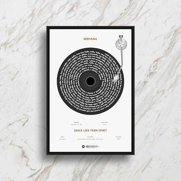 Typography Lyrics - Etsy