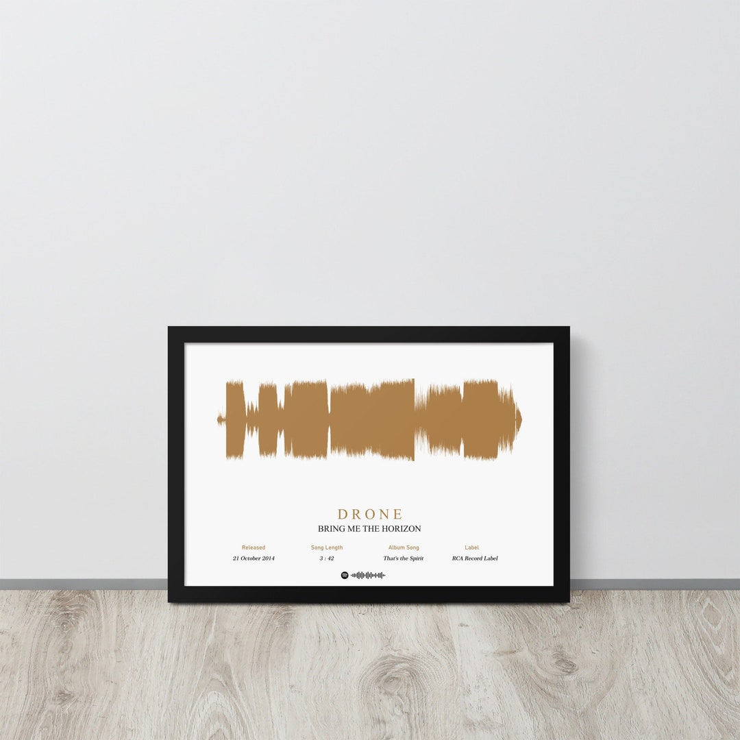 Custom Soundwave Print With QR Spotify, Sound Wave Printable ...