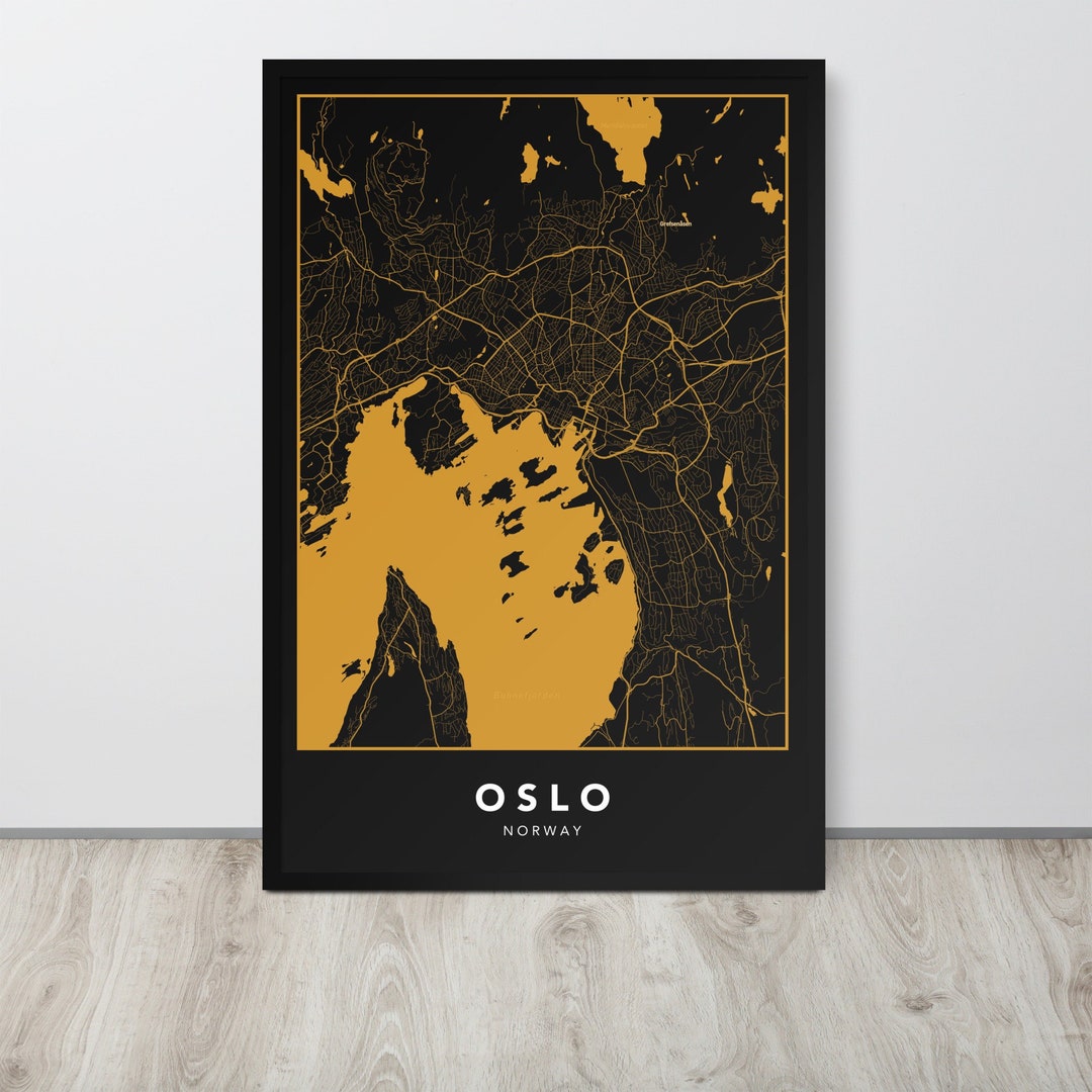 Oslo Map, Oslo Map Print, Minimalist, Norway Poster, Home, Map Poster ...
