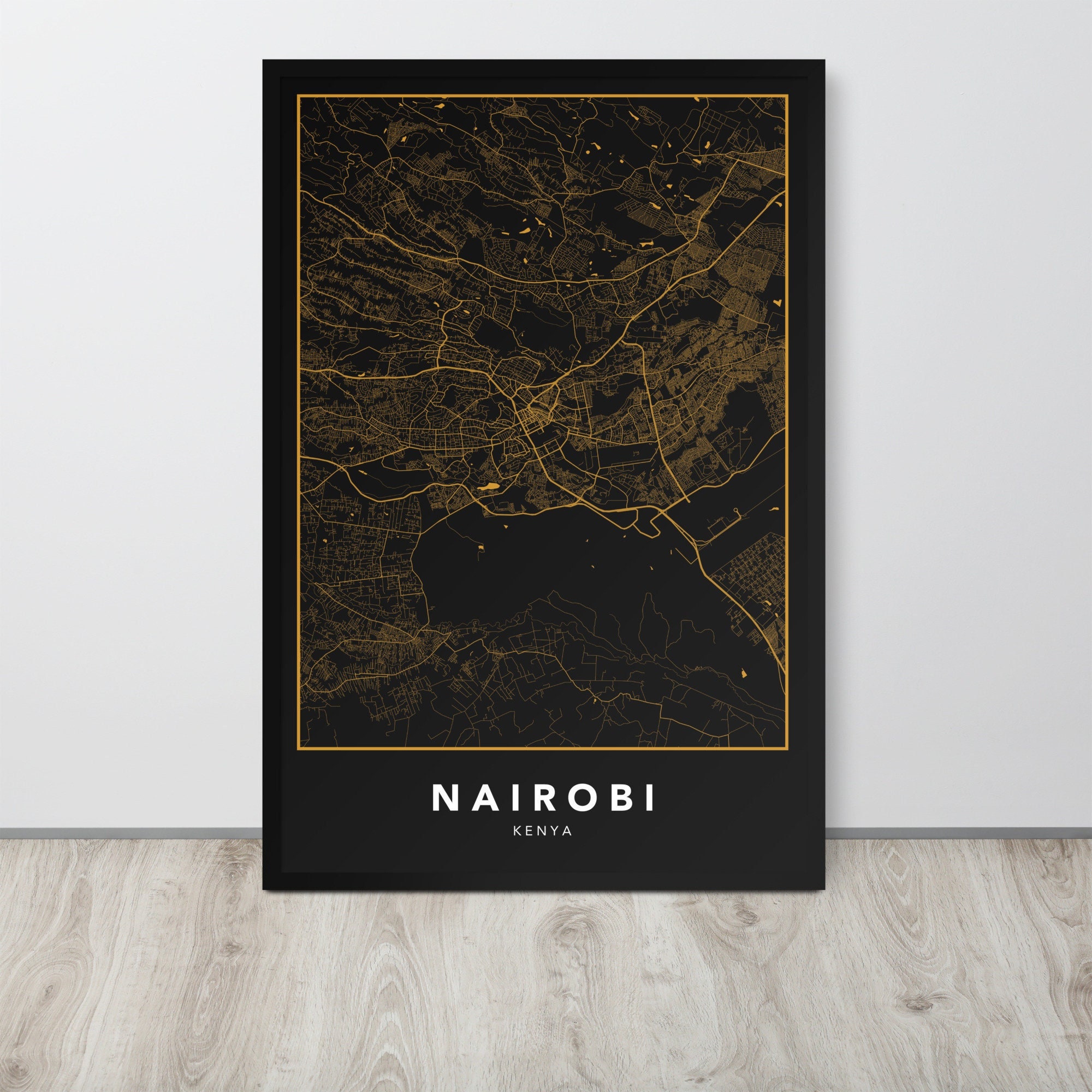 Nairobi Map, Nairobi Map Print, Minimalist, Kenya Poster, Home, Map ...