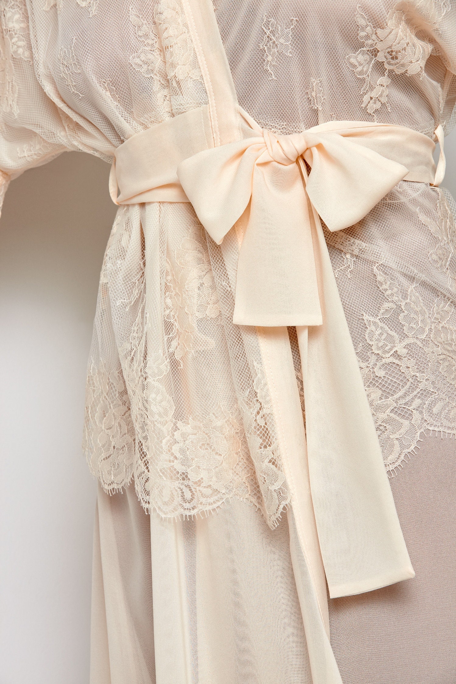 See Through Robe Floor Length Robe Plus Size Peignoir Set Loungewear ...