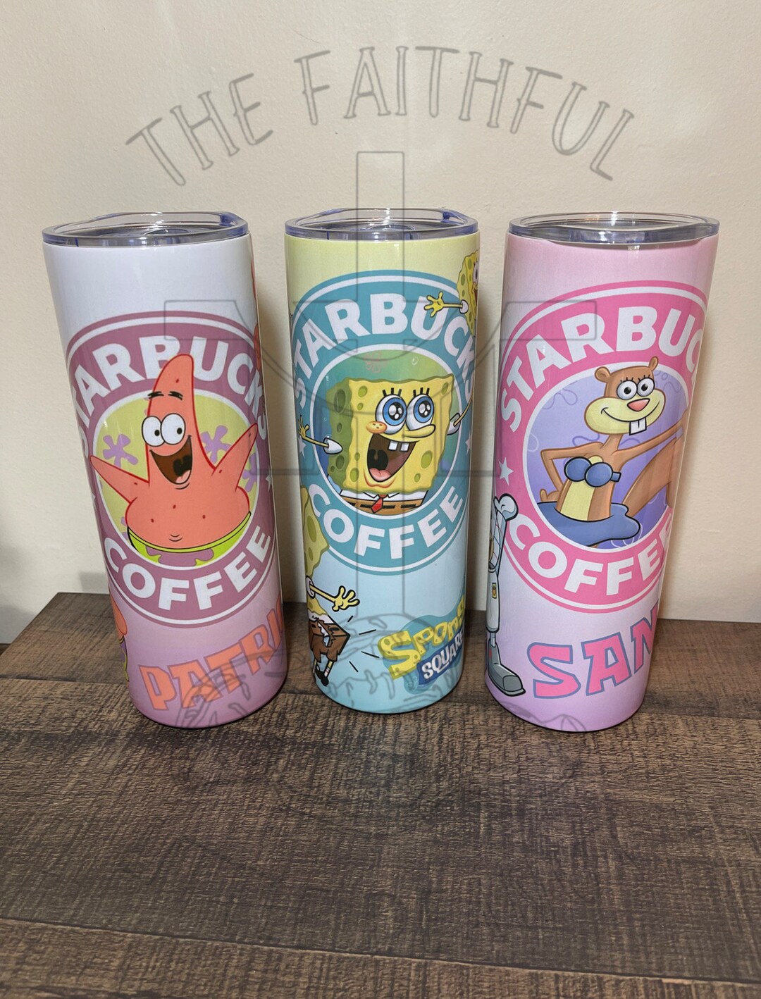 Spongebob SB Character Cups - Etsy