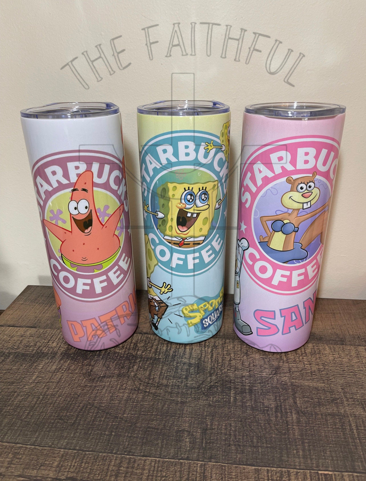 Spongebob SB Character Cups - Etsy