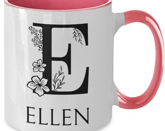 Initial E Mug - Etsy