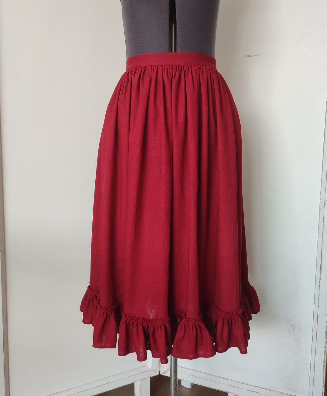 Wrinkled Skirt Made to Measure - Etsy