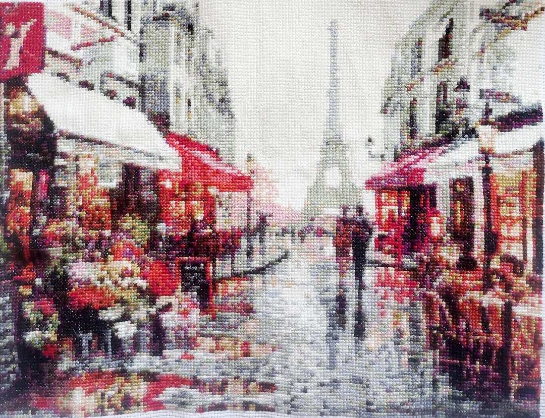 Handmade Completed Finished Cross Stitch City Paris - Etsy