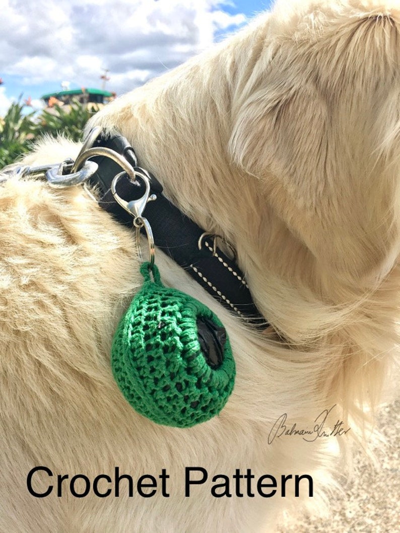 Small Doggy Poo Bag Holder PDF Crochet Pattern - Etsy