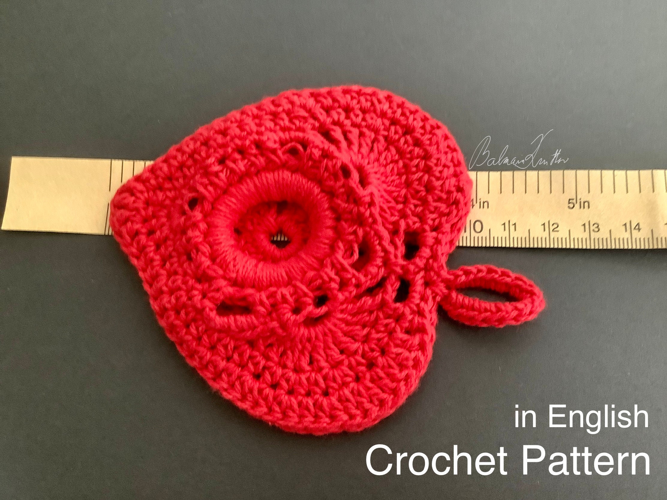 Love-heart Doggy Poo Bag Holder PDF Crochet Pattern (instant Download ...