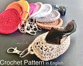 Mini Keychain Doggy Poo Bag Holder PDF Crochet Pattern (instant ...