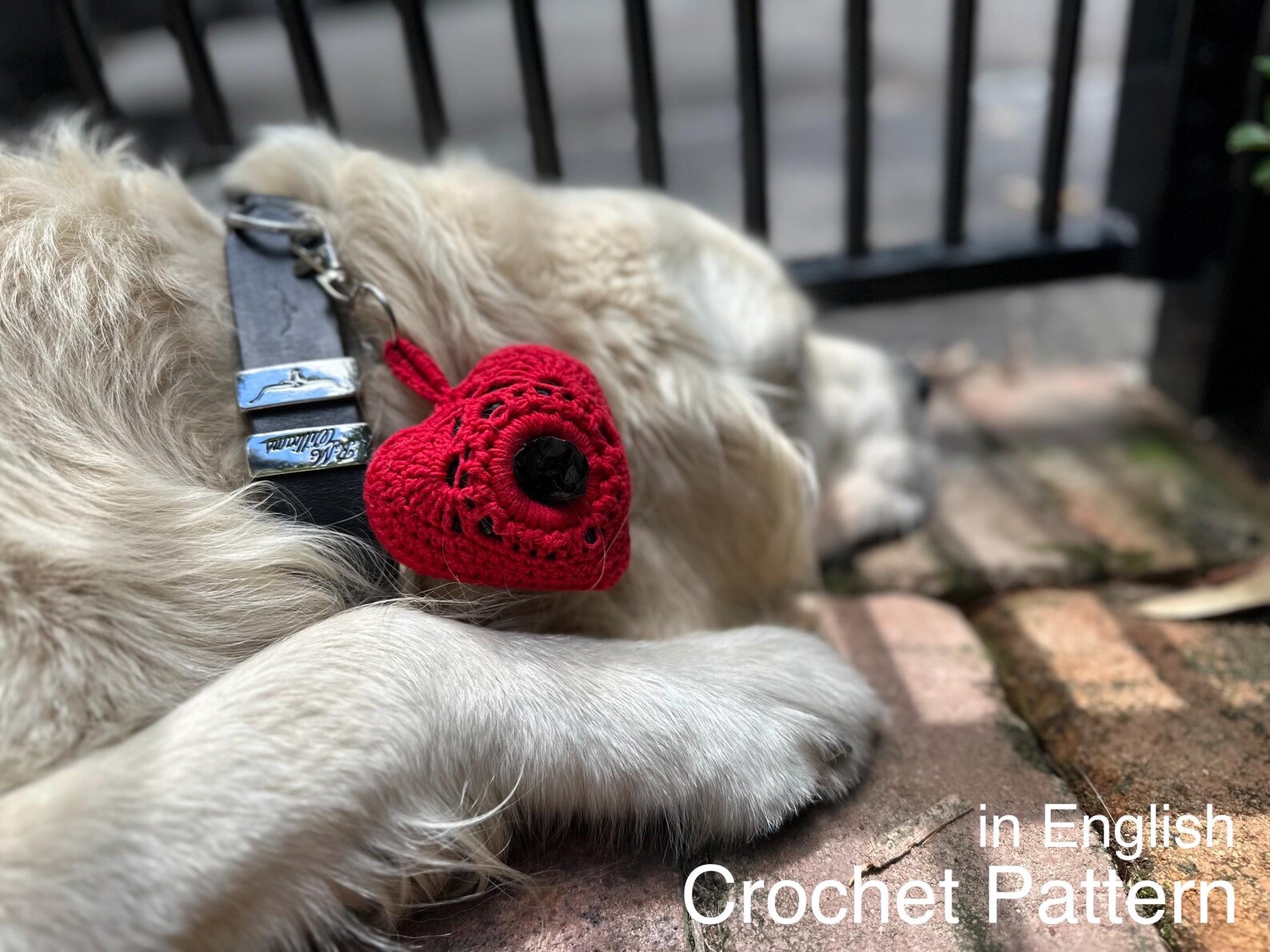 Love-heart Doggy Poo Bag Holder PDF Crochet Pattern (instant Download ...